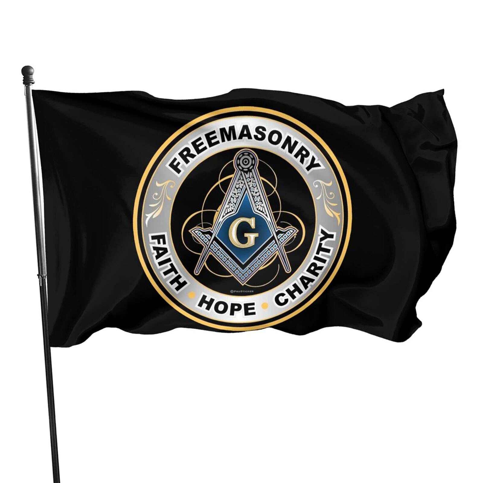 Amazon.com : Faith Hope Charity Masonic Freemason Flag 3x5 Ft Garden ...