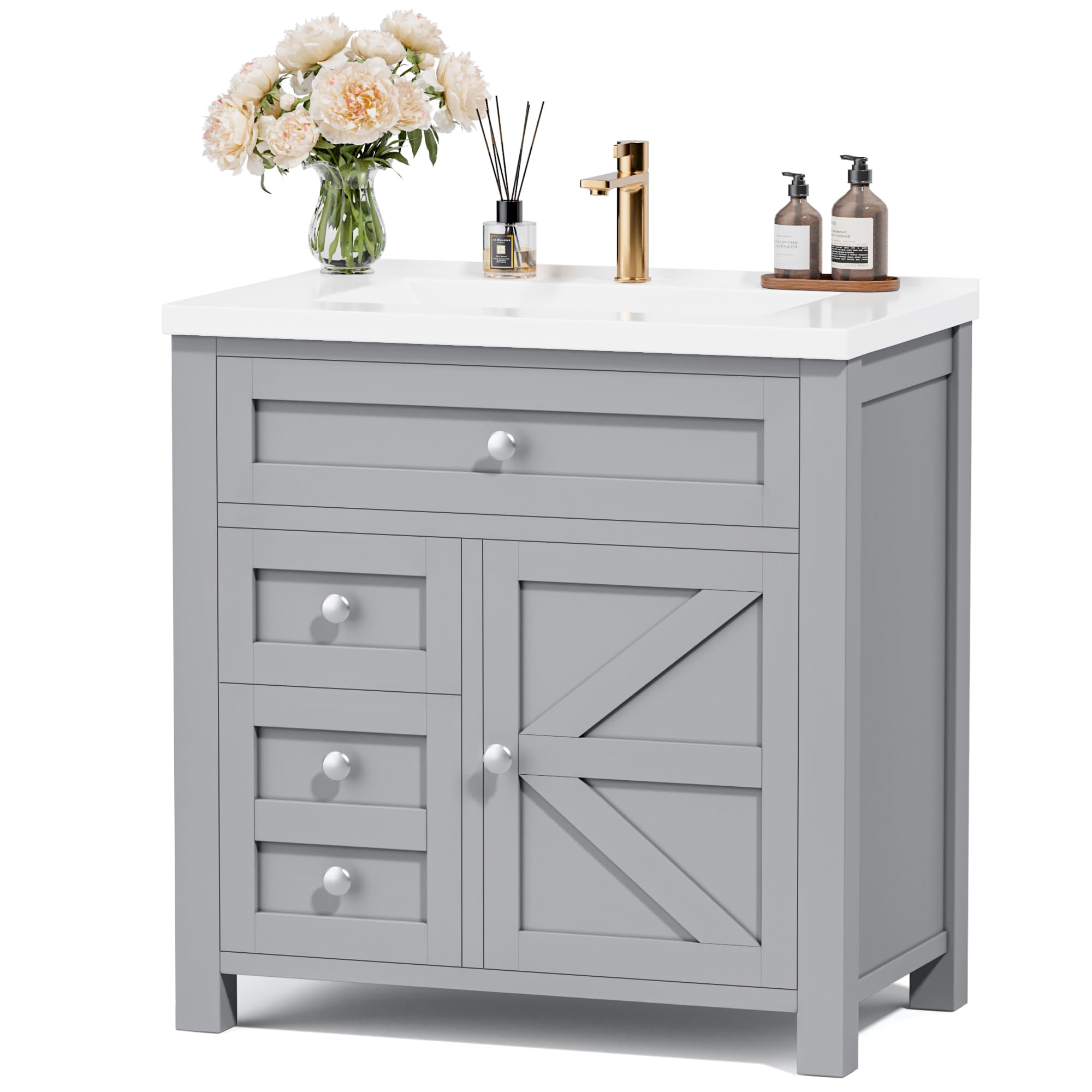 Snapklik.com : YESHOMY Bathroom Vanity