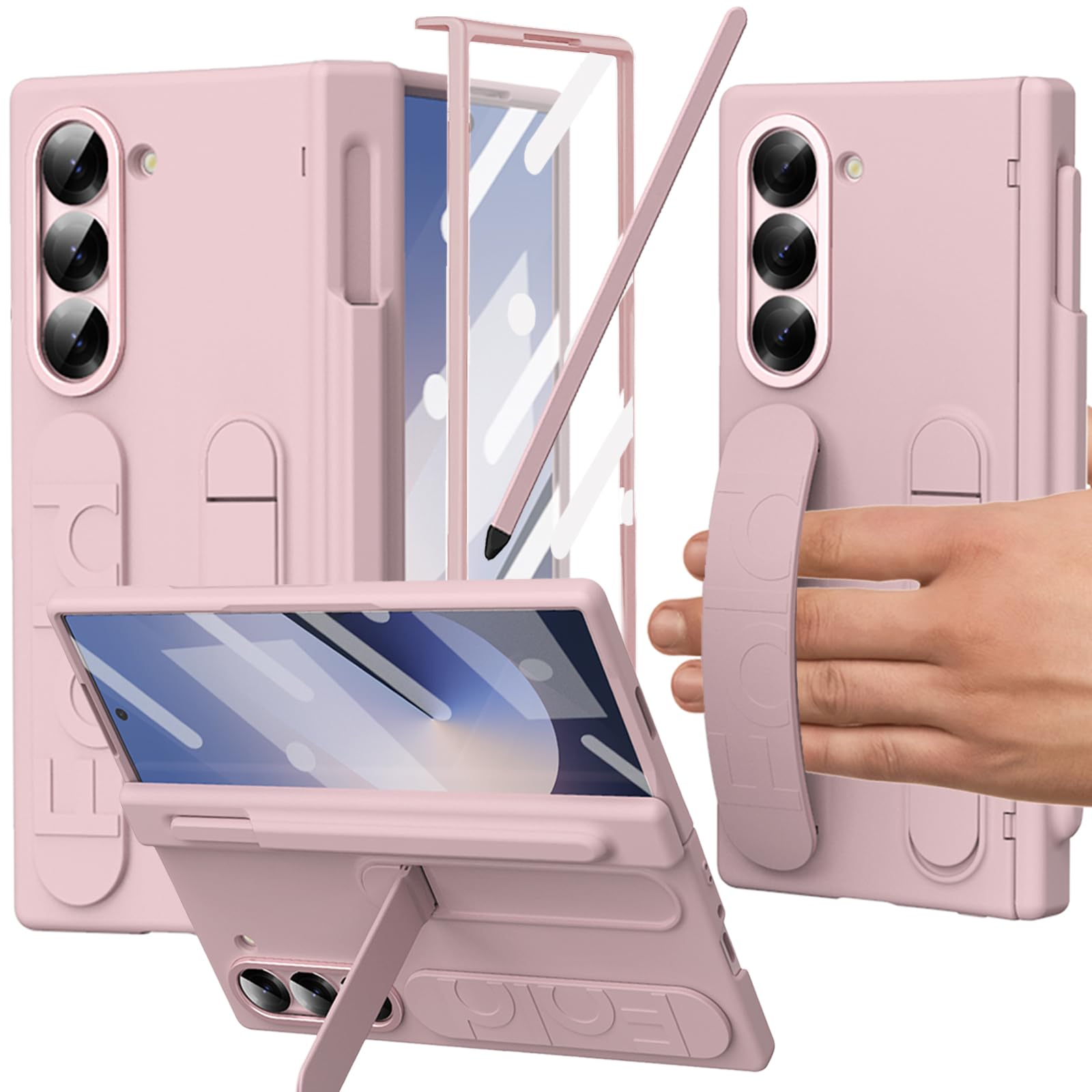 Amazon.com: YQODSZ for Samsung Galaxy Z Fold 6 Case with Finger Strap ...