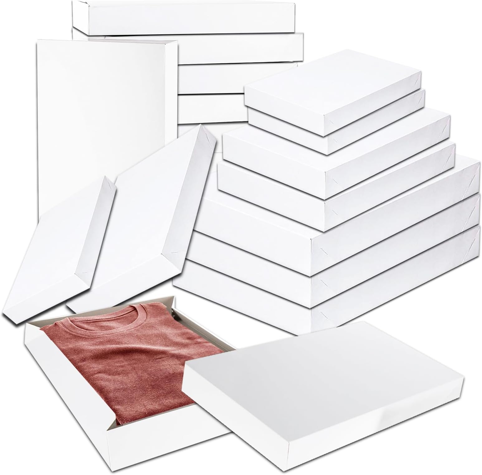 Amazon.com: SHIPKEY 10 Pcs Black Gift Boxes with Lids | 5x5x5 Inches ...