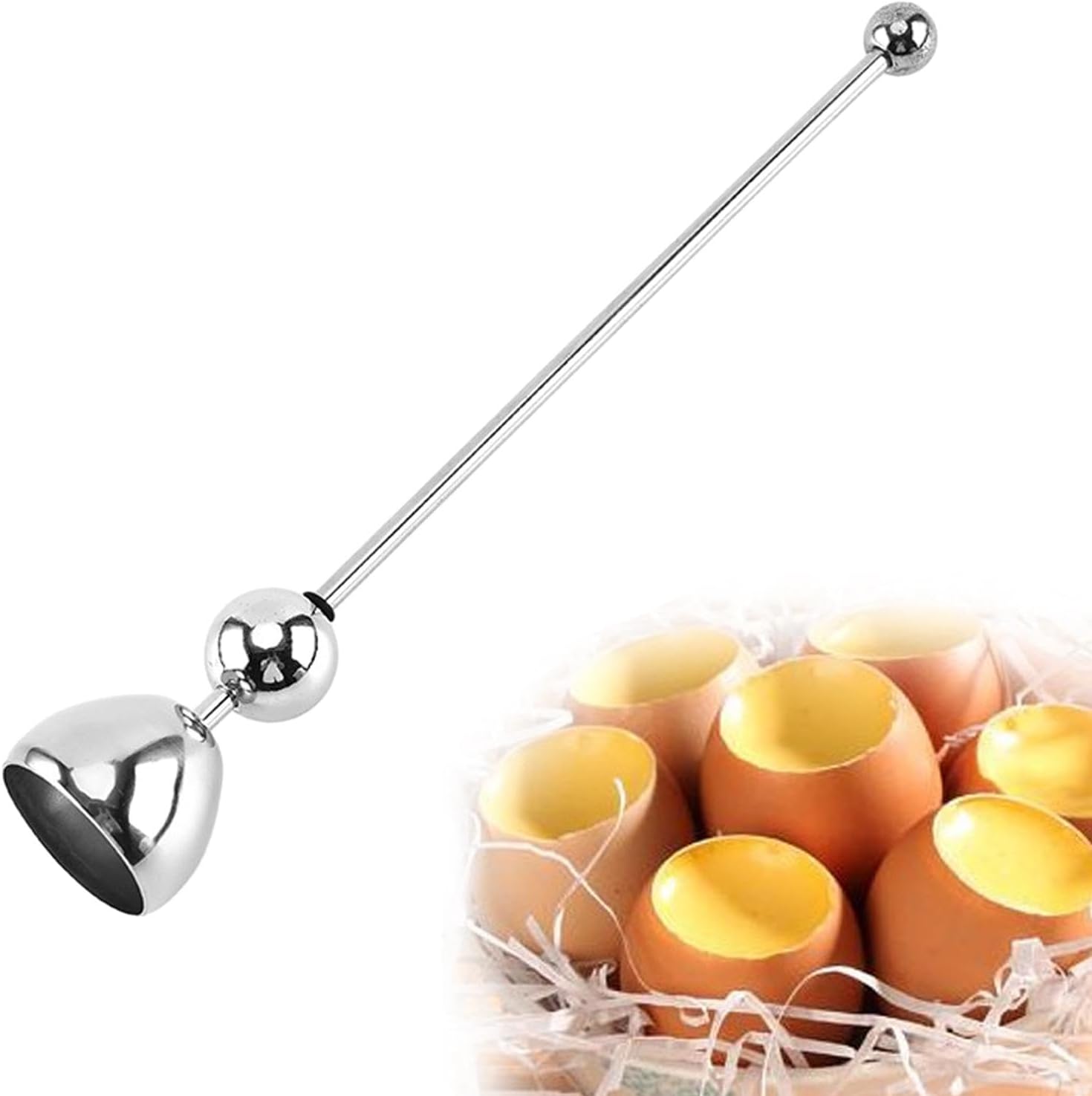 Amazon.com: Egg Cracker Egg Topper Cutter, Stainless Steel Egg Shell ...