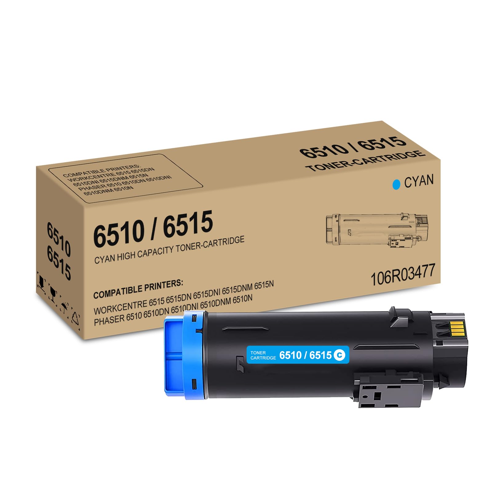 Amazon.com: Phaser 6510 / Workcentre 6515 Cyan High Capacity Toner ...