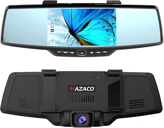 Amazon.co.jp: YAZACO ドライブレコーダー ミラー 前後カメラ 【独自な技術 自動的に駐車モードに切り替え】【センターカメラ 右ハンドル仕様】 Sony センサー GPS搭載 ...
