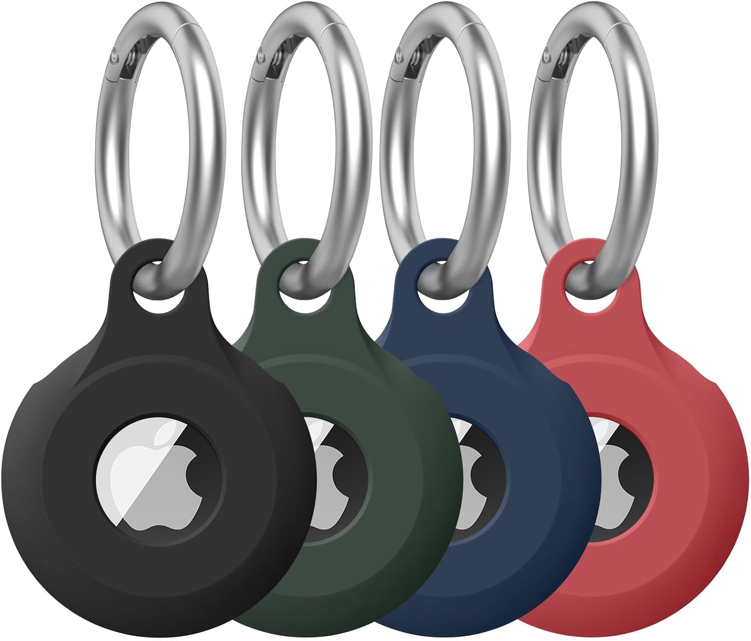 Amazon.com: 4 Pack for Airtag Holder Case with Keychain, Soft Silicone ...