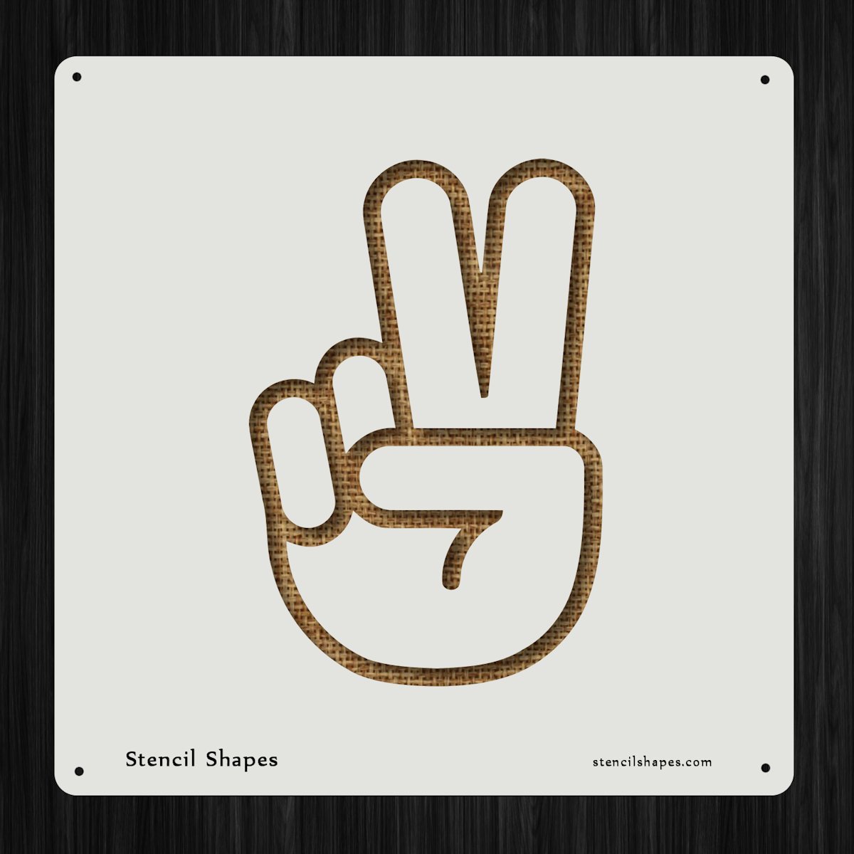 Peace Hand Stencil