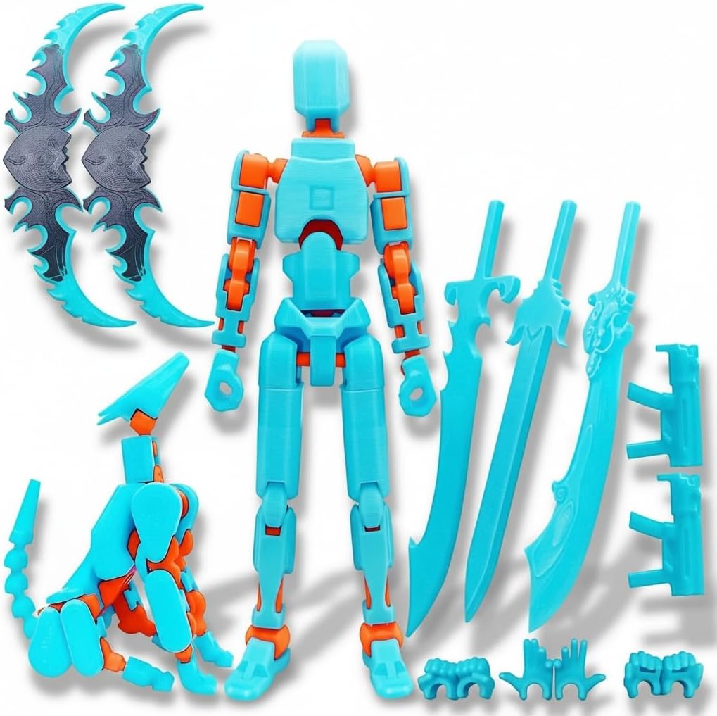 Amazon.com: Teoboeys 7.8 inches Glowing T13 3D Action Figure with Dog ...