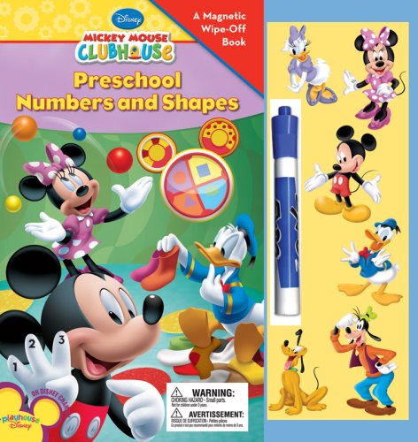 Mickey Mouse Clubhouse Preschool Numbers & Shapes Magnetic Book: Marcy ...