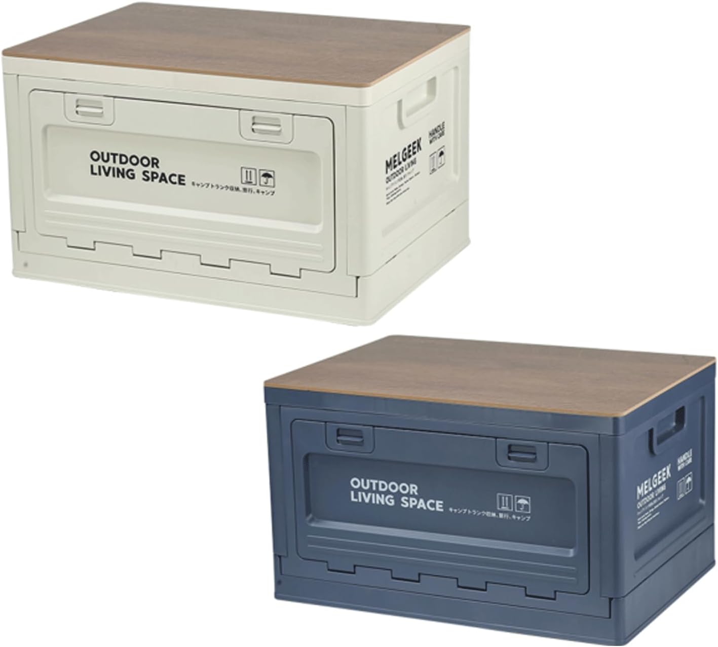 Amazon.com - Joytwo Camping Storage Box Bins with Lids Collapsible and ...