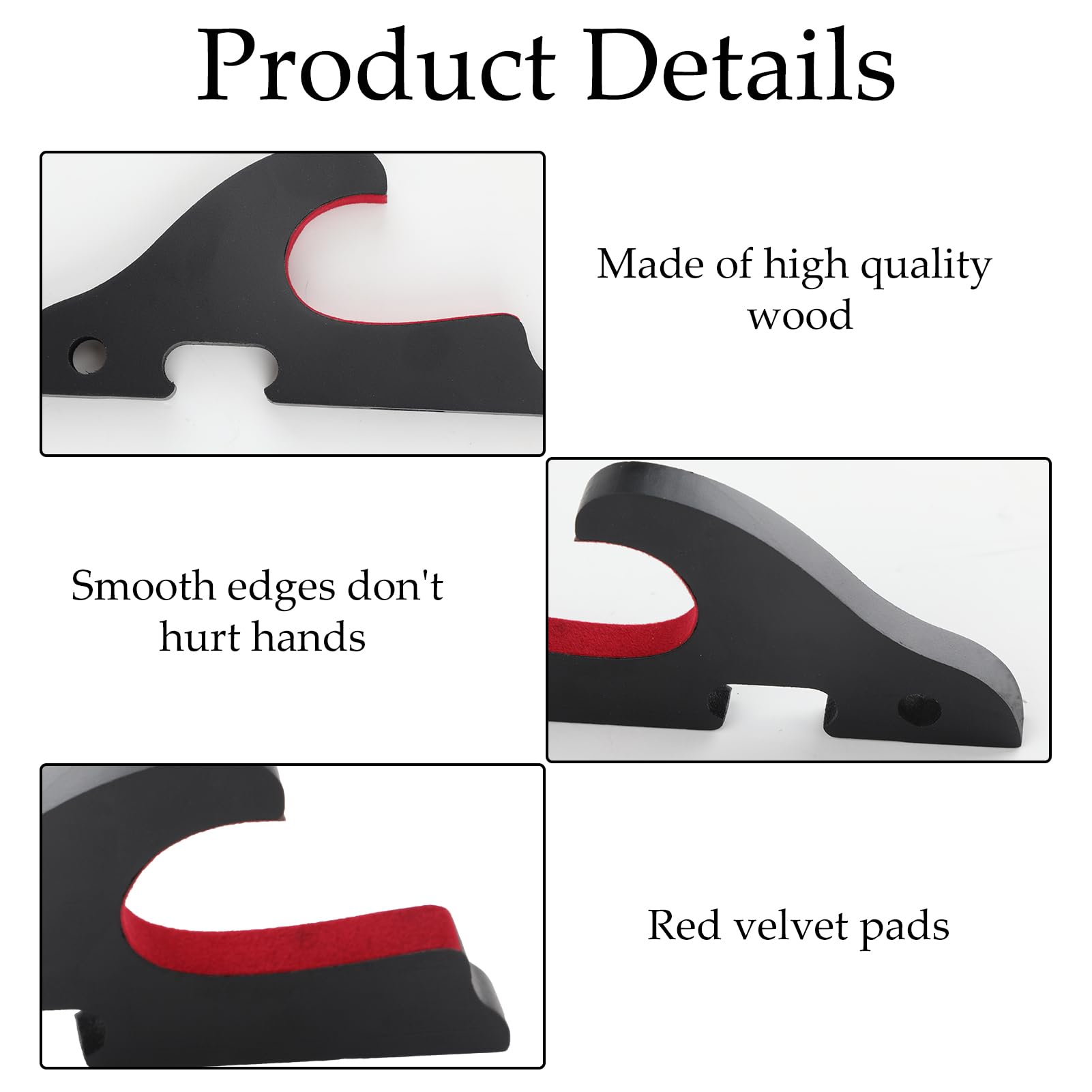 Sword Wall Mount Display Rack, 1 Tier Adjustable Padded Katana Hanger ...