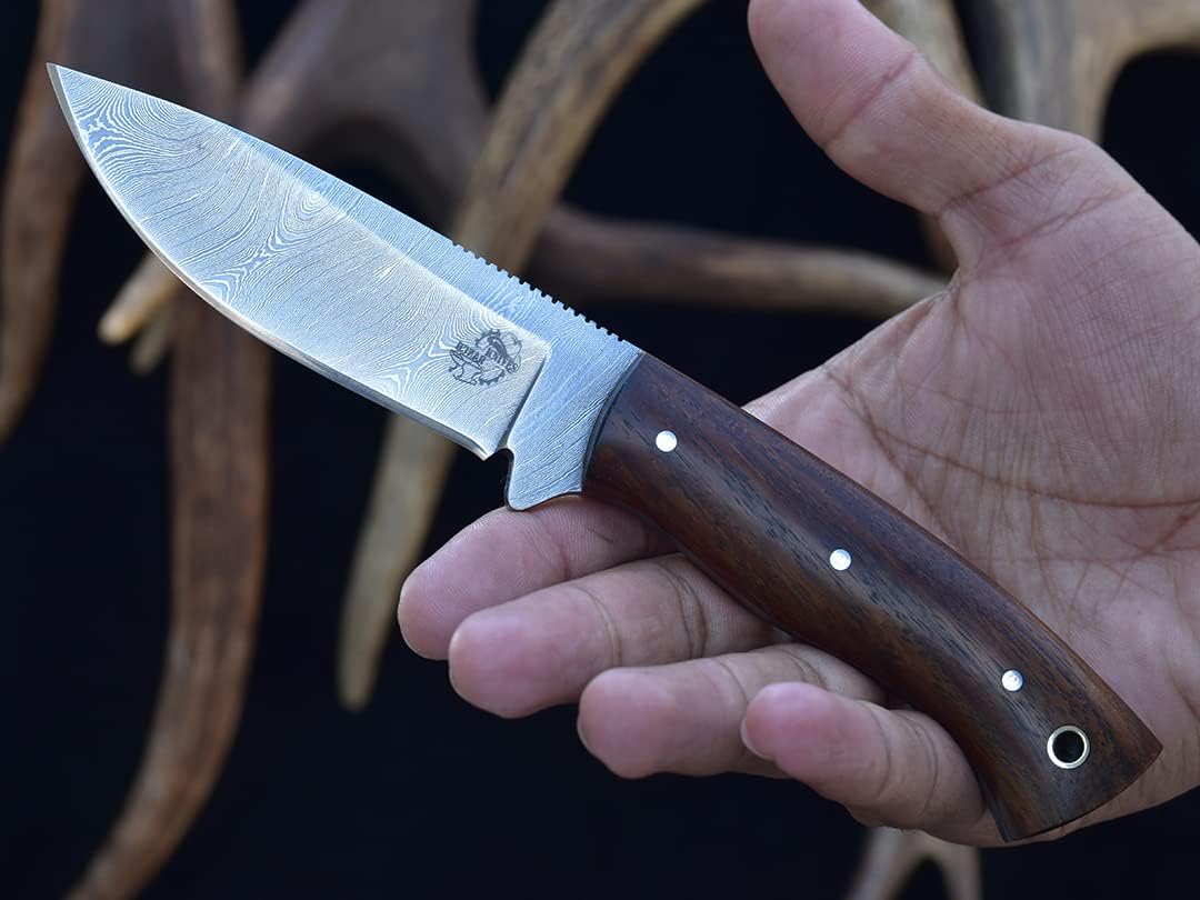 Amazon.com : Knives Ranch Carbon Steel Everyday Hunting Knife - Bone ...