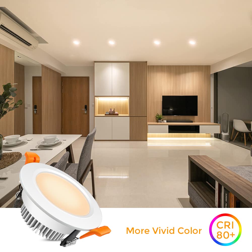 Snapklik.com : LEDLightsWorld 3 Inch LED Recessed Lighting Dimmable ...