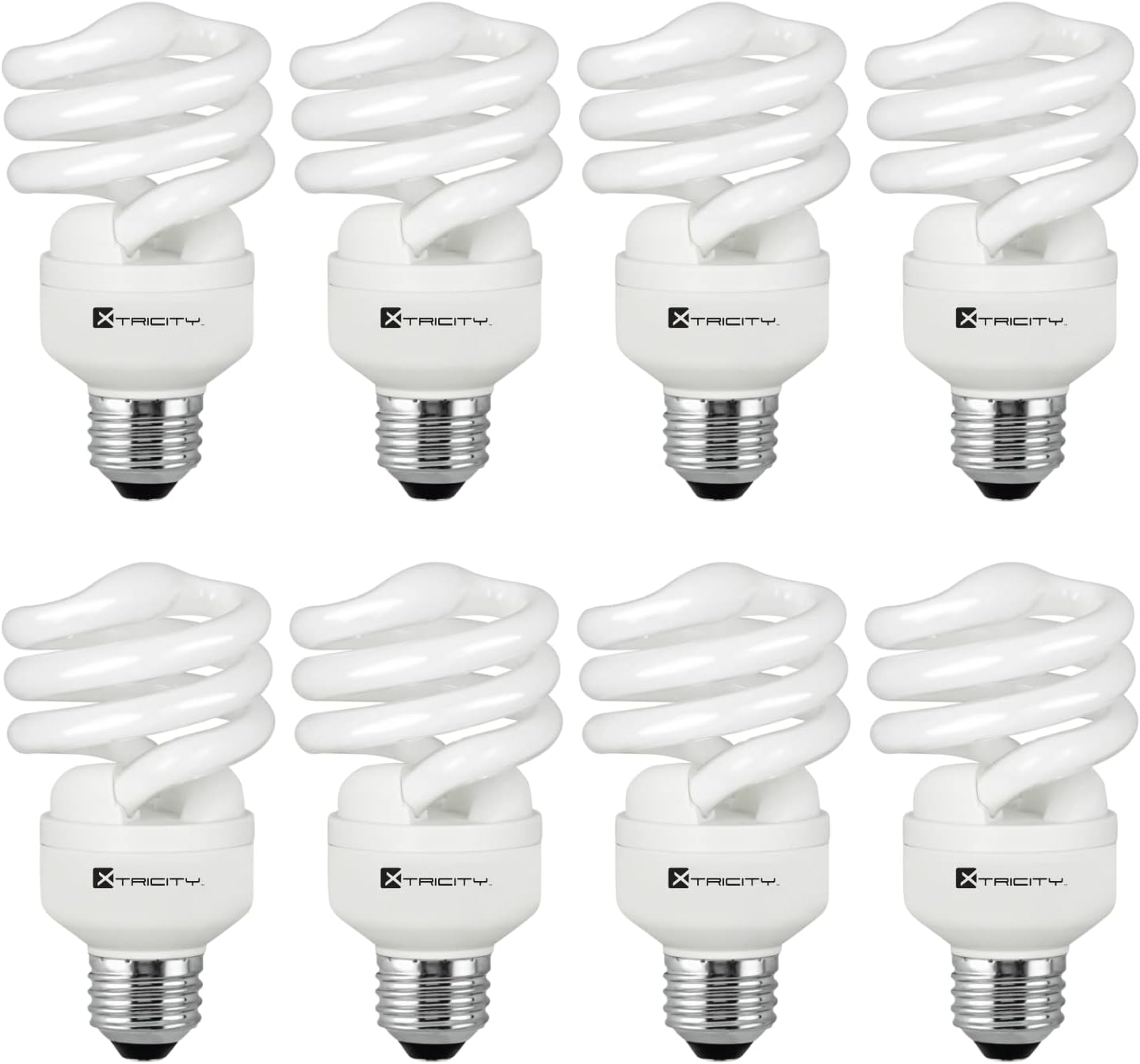 Xtricity Compact Fluorescent Light Bulb T2 Spiral CFL, 4100k Cool White ...