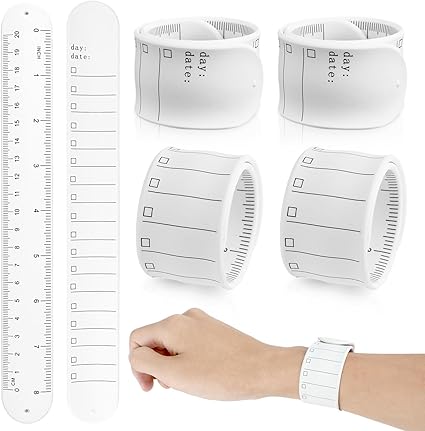 Amazon.com : Memo Wrist Band, 6 Pieces to Do List Slap Bracelets ...