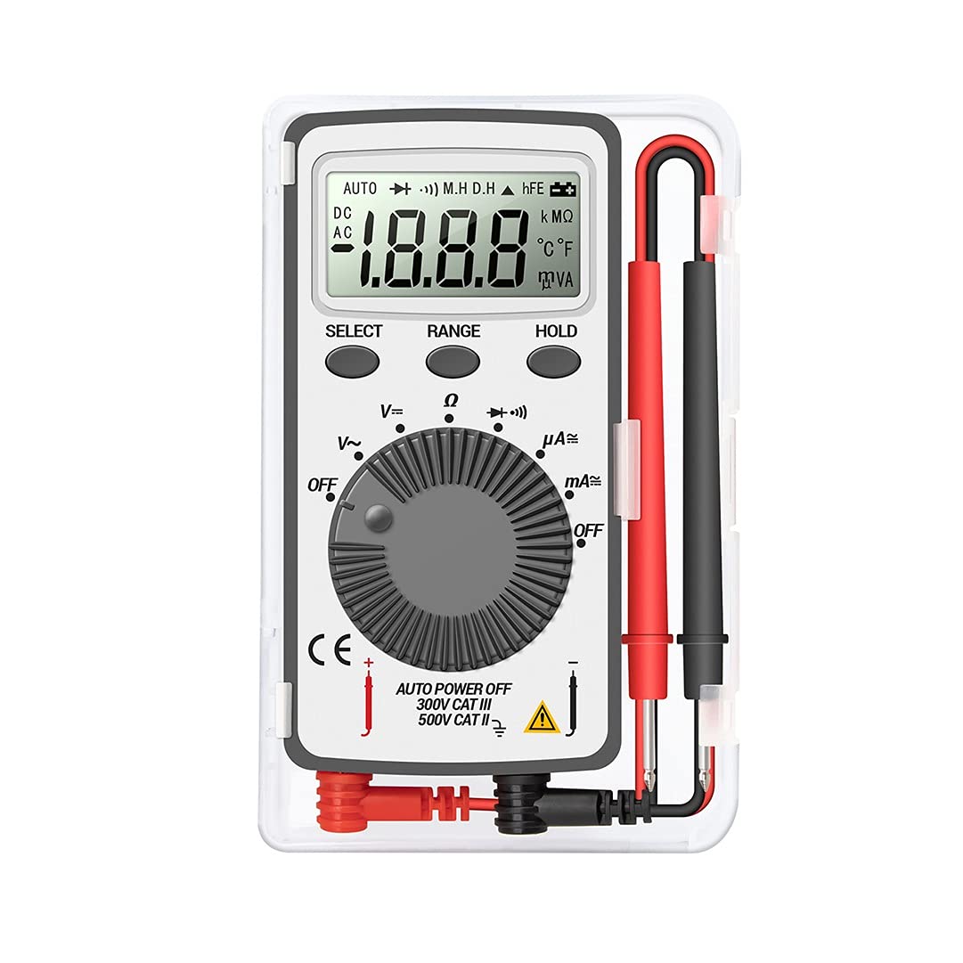 QUUL Mini Digital Multimeter Multimetro Tester DC/AC Voltage Current ...