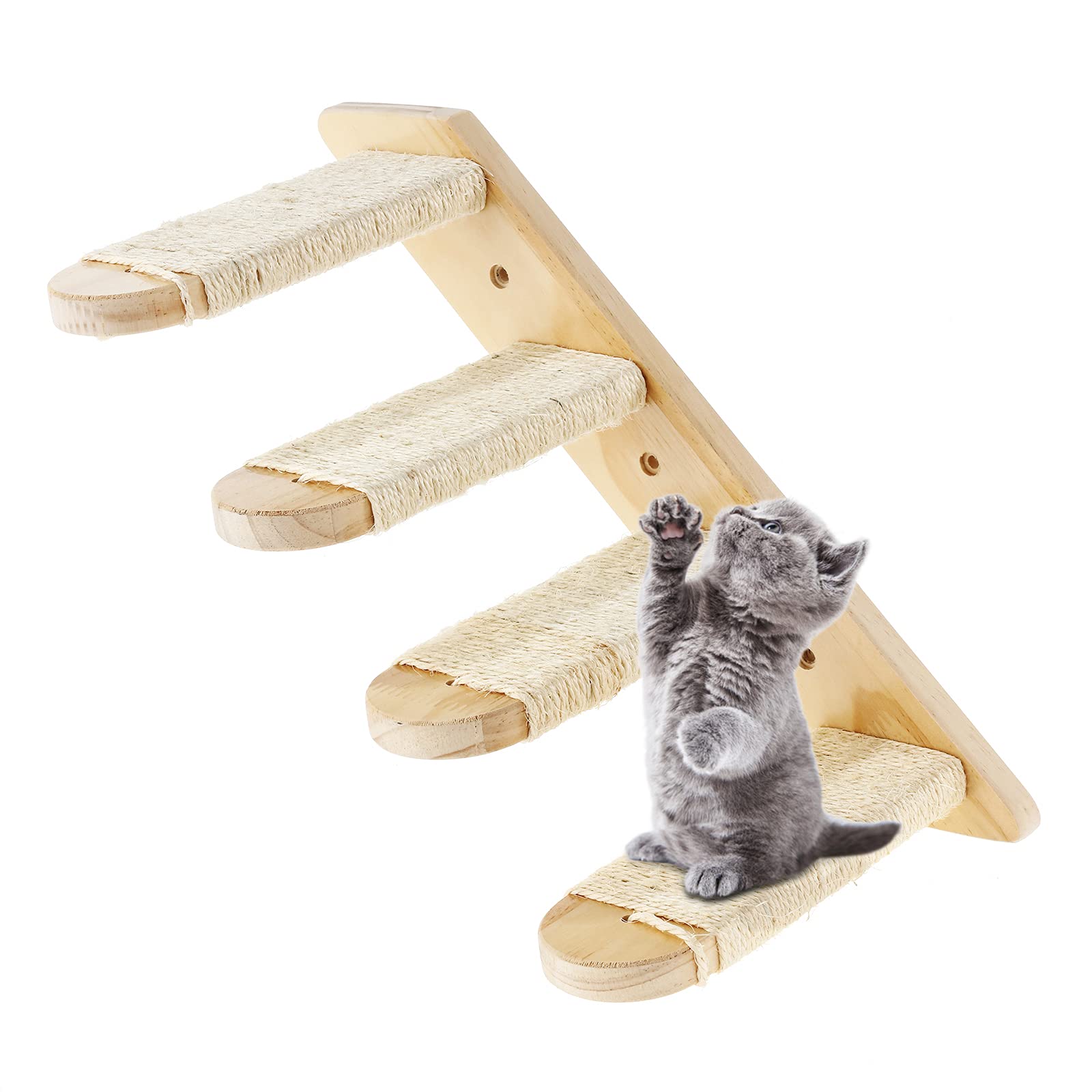 Buy POWLAB Cat Stairway Wall ed Cat Wall Steps - Cat Wall Perch Solid ...