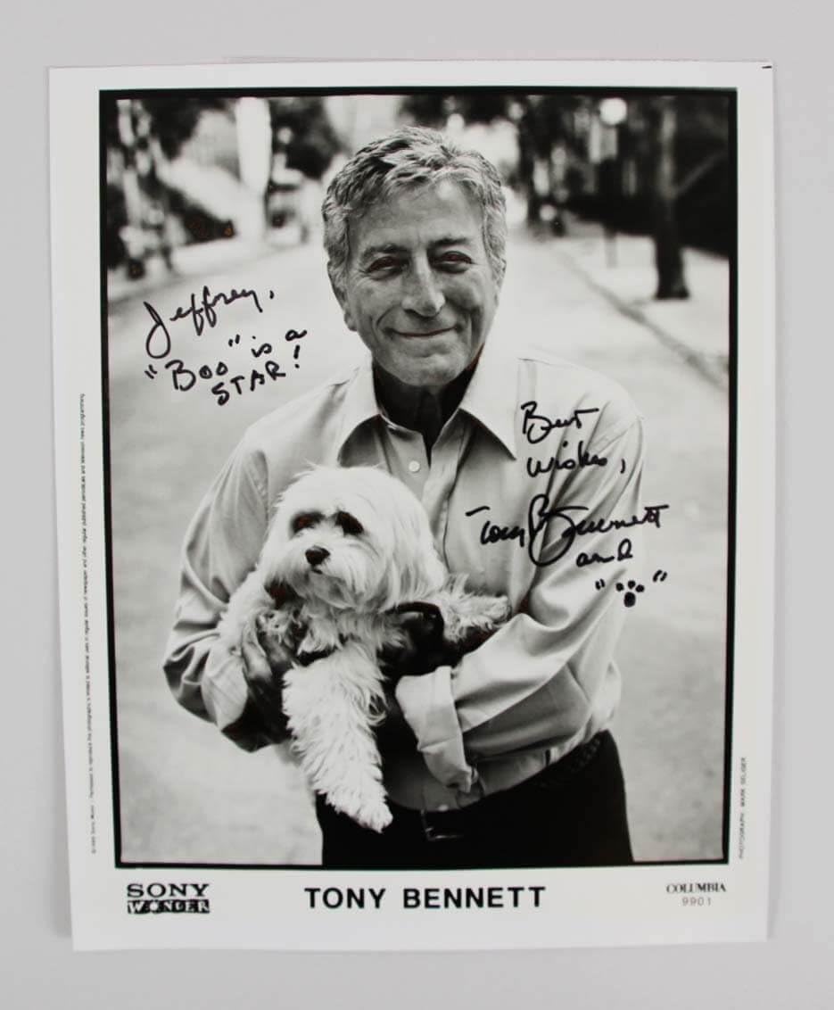 Tony Bennett Autographed Photo - & Inscribed 810 - JSA Certified ...