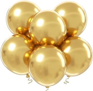 Amazon.com: ADOINBY 18 Inch Metallic Gold Balloons - 35Pcs Large Thick ...