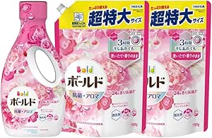 Amazon | 【まとめ買い】P&G ボールド 洗濯洗剤 液体 プレミアムブロッサム 詰め替え 本体 640g + 超特大 780g×2袋… | ノーブランド品 | 液体洗剤