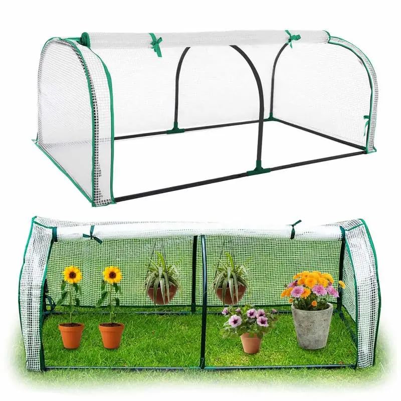 Amazon.com : Mini Indoor Outdoor Greenhouse, Mini Small Garden, Nursery ...