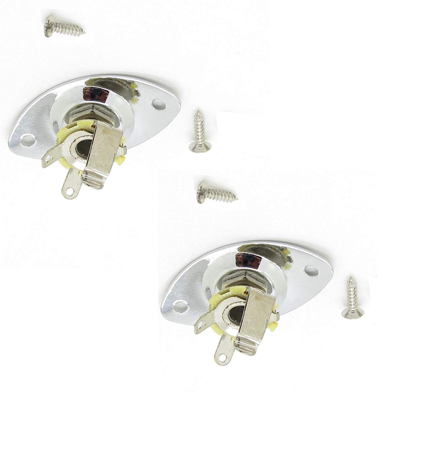 Snapklik.com : JIANZHENKEJI Thick Oval Dented Electric Guitar Jack ...