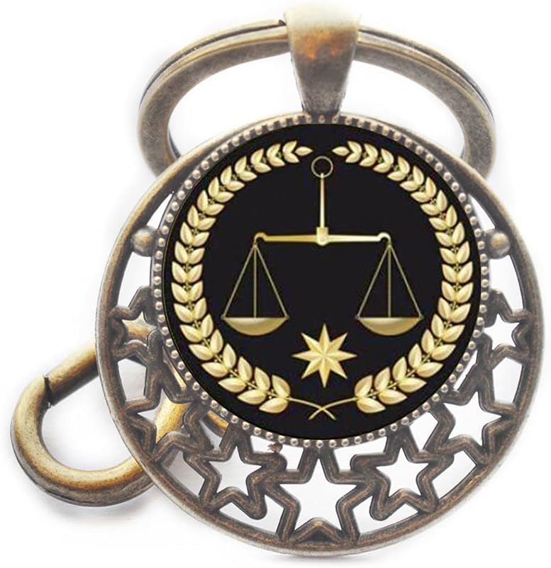 Balansskala advokat rättvisa nyckelring, juridisk examen nyckelring ...