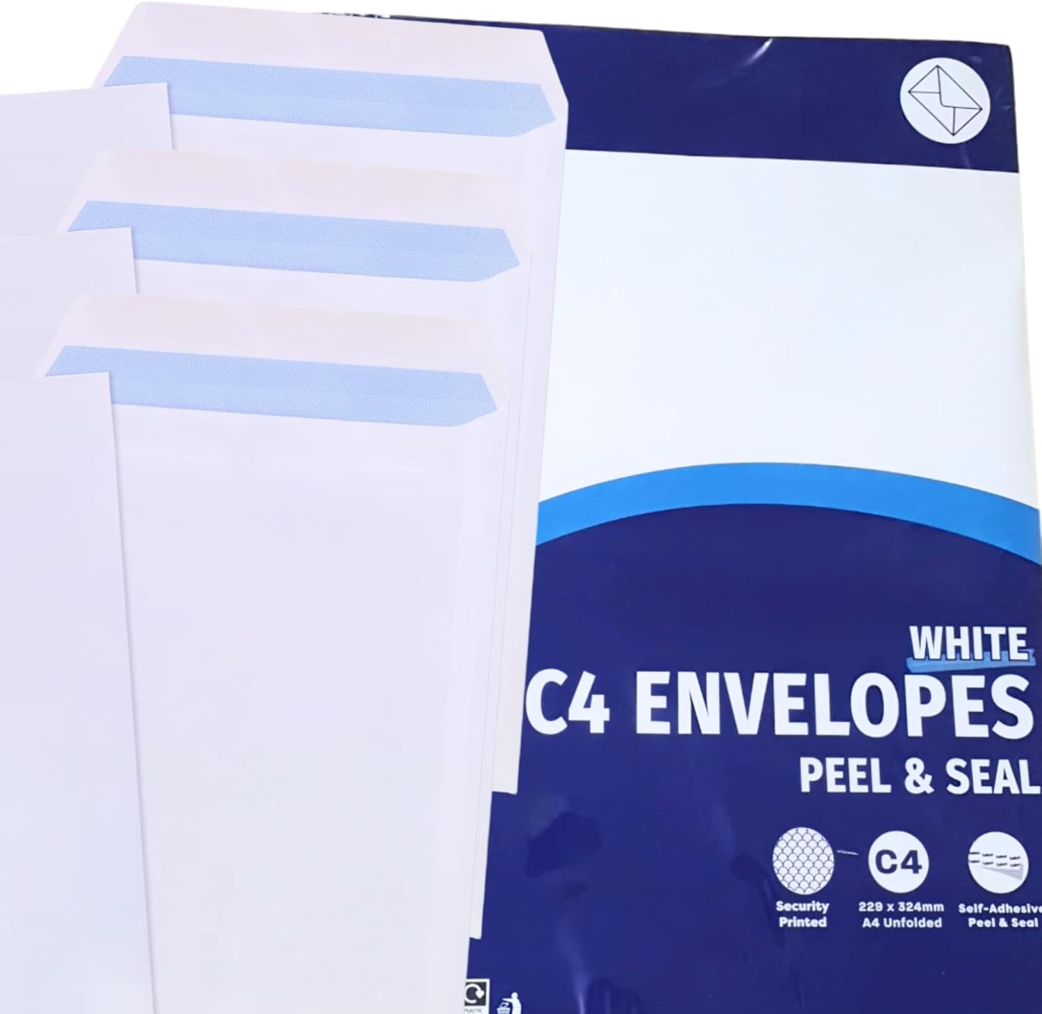 A4 / C4 Peel and Seal White Envelopes Pack of 30 : Amazon.co.uk ...
