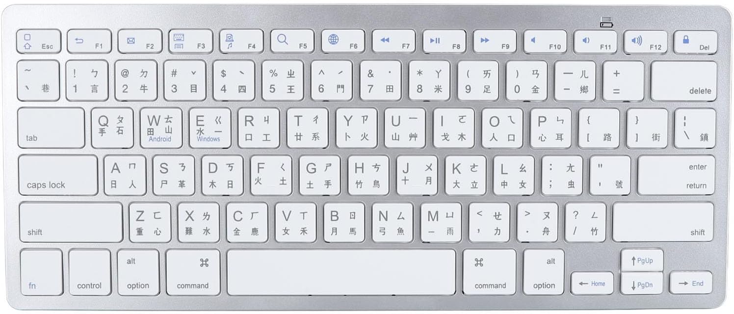 Ultra Slim Bilingual Language Keyboard 78 Key, Korean Thai Traditional ...
