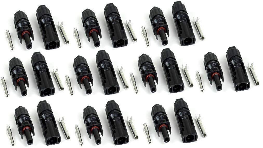 River Fox MC4 Connectors for Solar Panels (Black) 10 Pairs : Amazon.in ...
