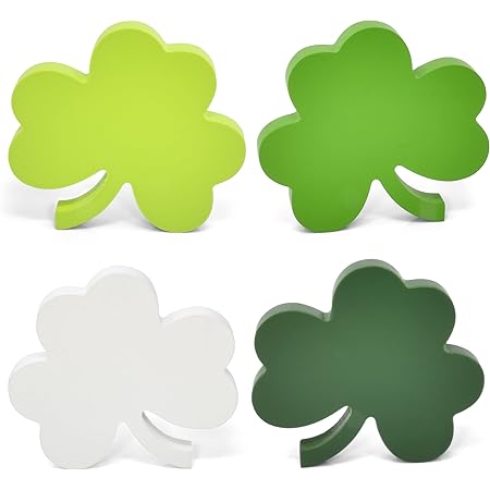 Amazon.com: WATINC 3pcs St. Patrick's Day Tiered Tray Signs, Shamrock ...