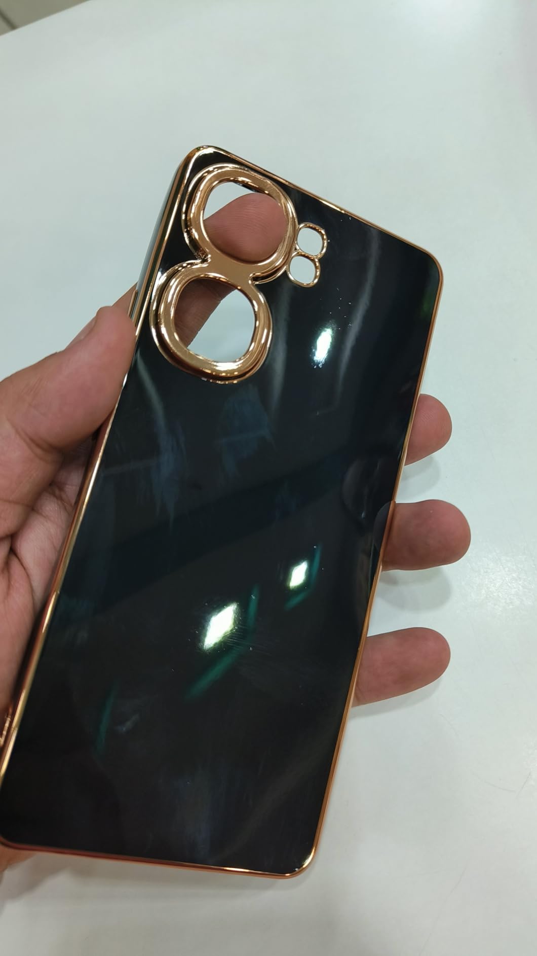 TheGiftKart Luxurious Golden-Plated Back Cover Case for iQOO Neo 9 Pro ...