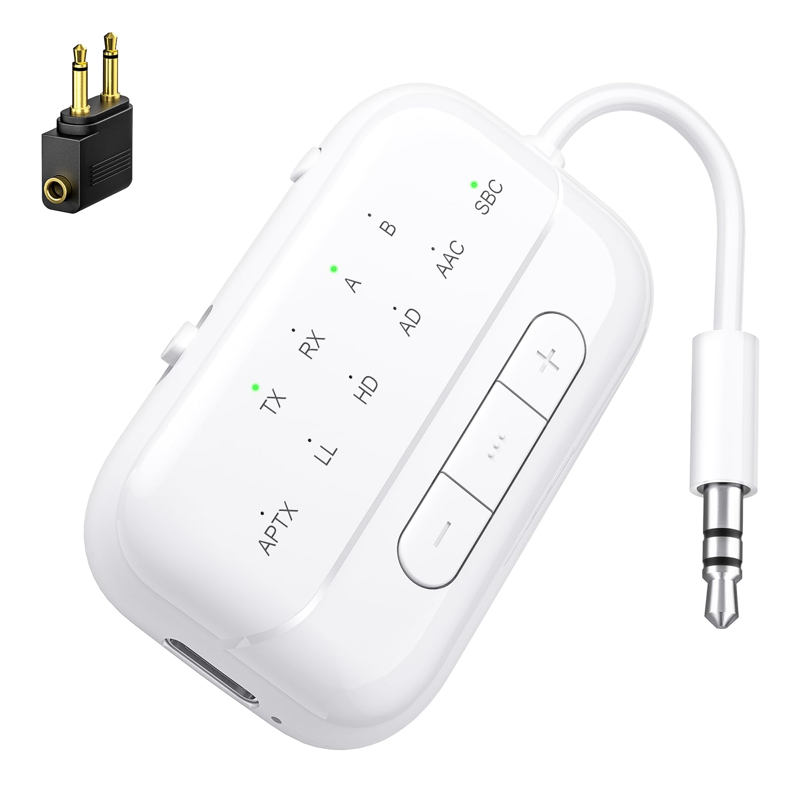 SONRU Bluetooth Transmitter 5.3 Airfly Adapter Flugzeug Gadgets, 2 in 1 ...