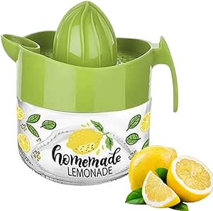 Glass Lemon Juicer, Orange, Grapefuit Manual Squeezer, Small Citrus ...