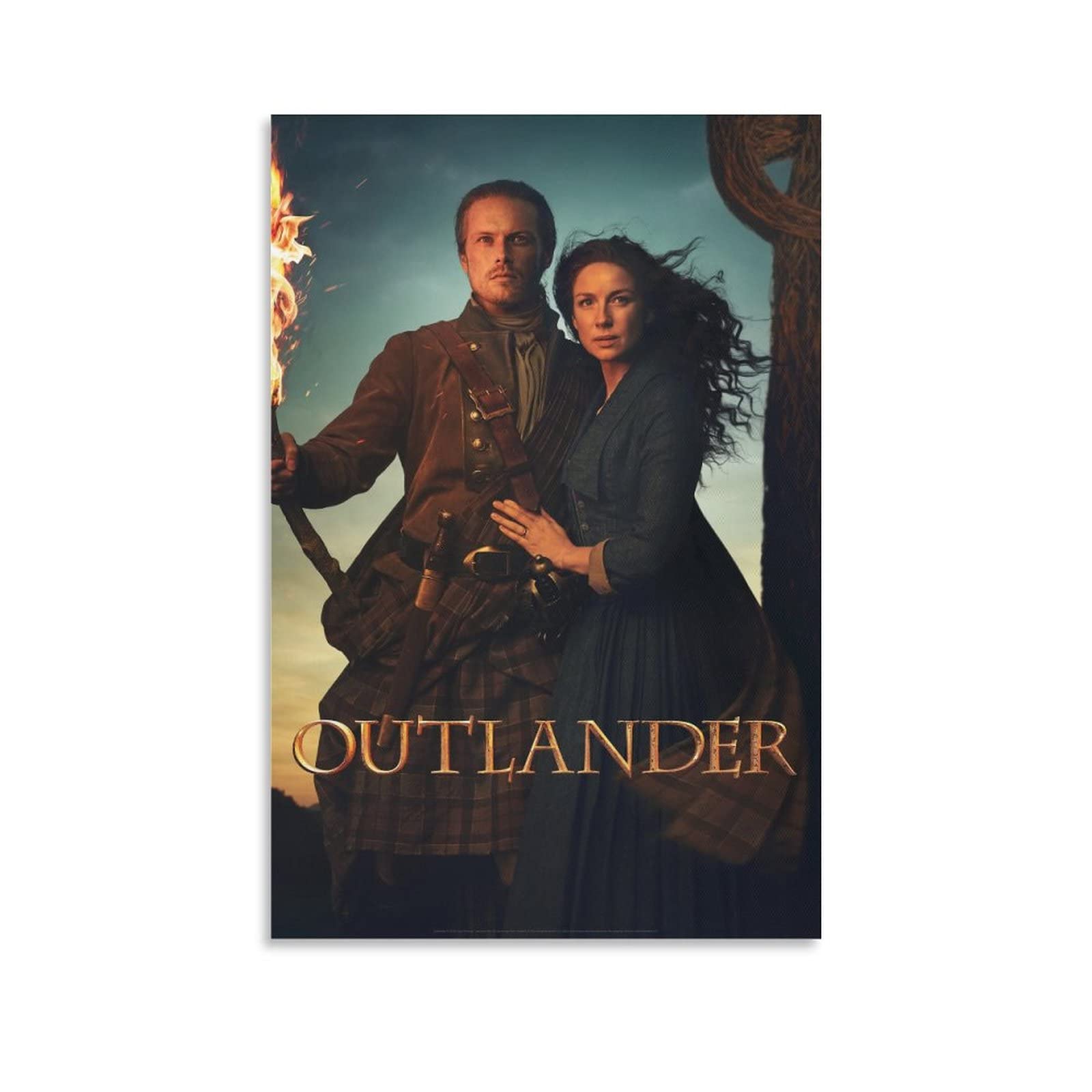 Amazon.com: Wall Posters Outlander TV Show Poster Canvas Prints (3 ...