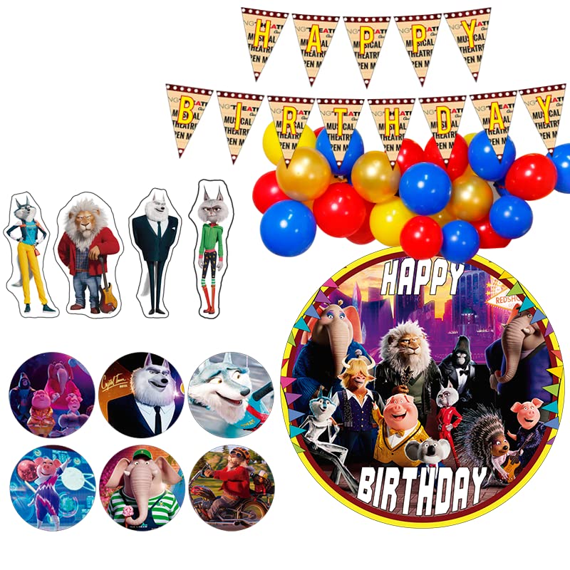 Kit Sing 2 Suministros de Decoracion Set de Globos para Fiesta tipo ...