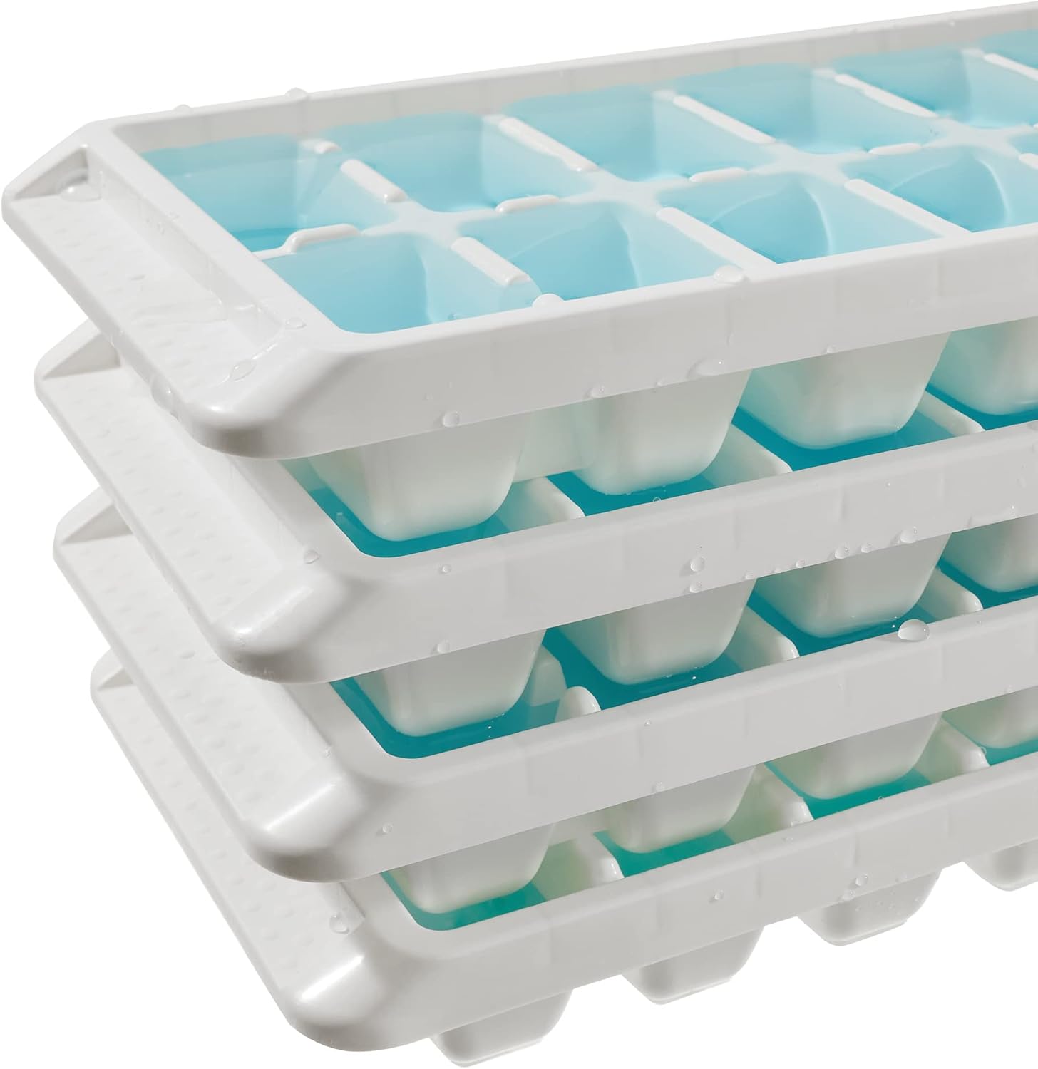 Amazon.com: Stackable Ice Cube Trays (Stackable Without Water and ...