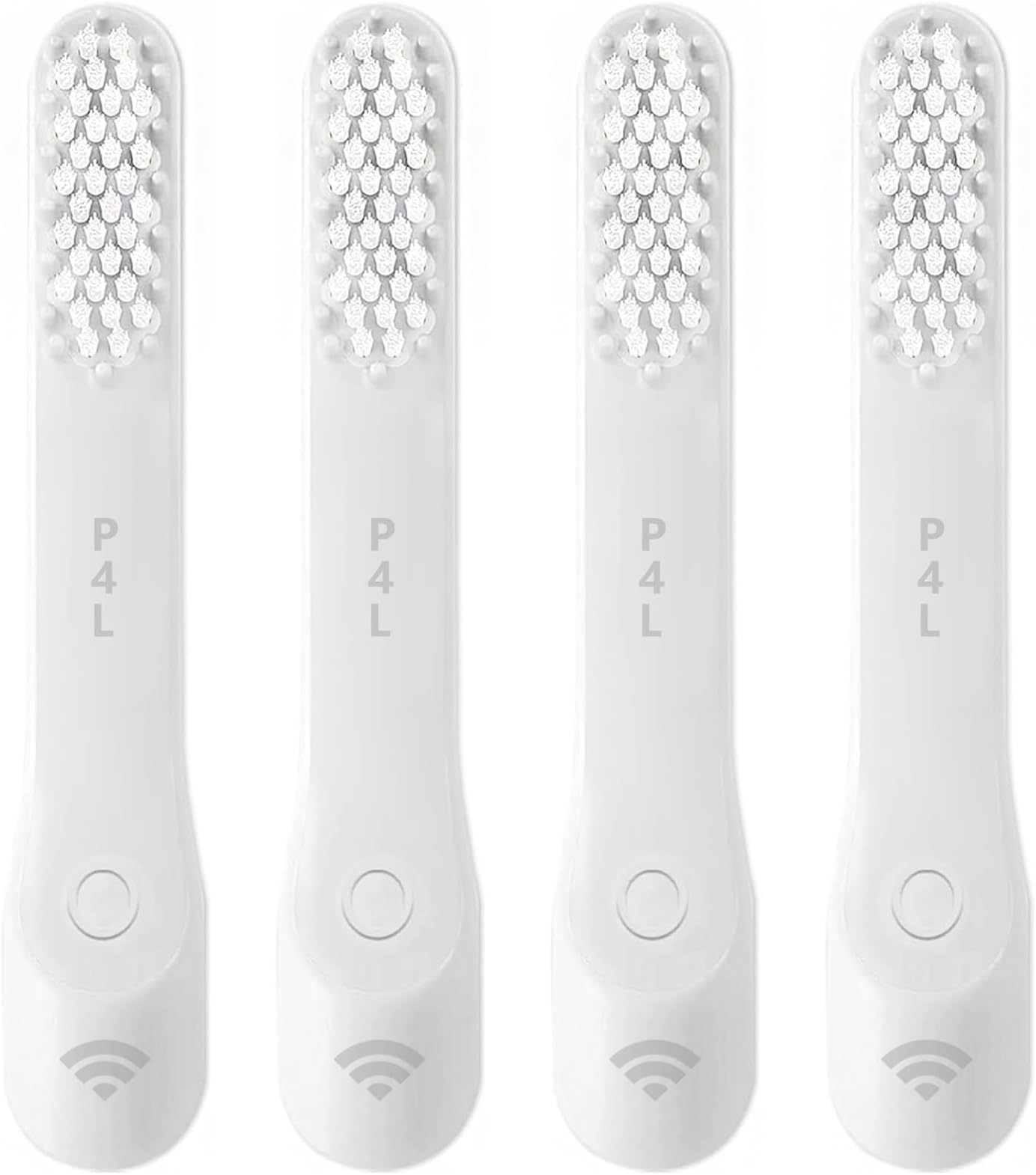 Amazon.com : 4-Pack Gray Toothbrush Replacement Heads Compatible with ...