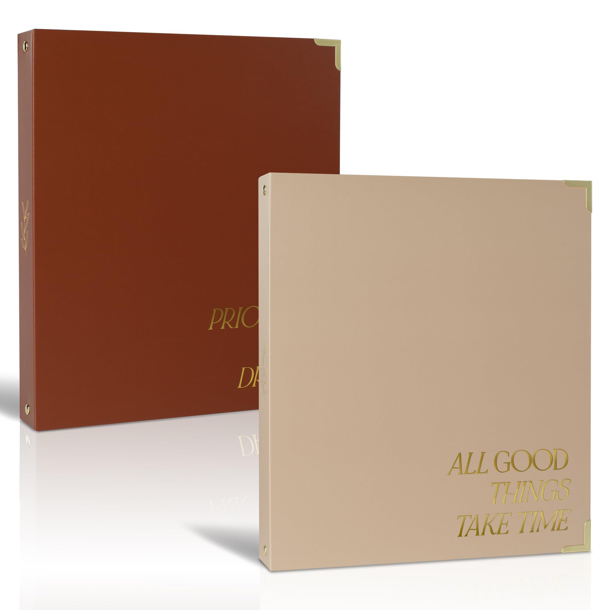 Amazon.com : Aesthetic 3 Ring Binder Set of 2 for Women - Sturdy 1 Inch ...