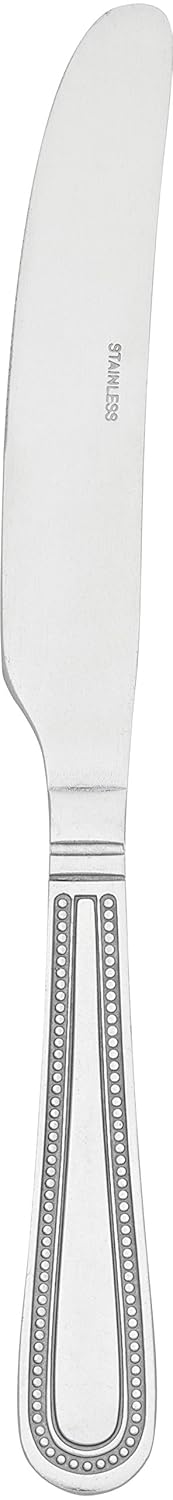 Utopia F00317 Bead Table Knife, Parish Economy Cutlery (Pack of 12 ...