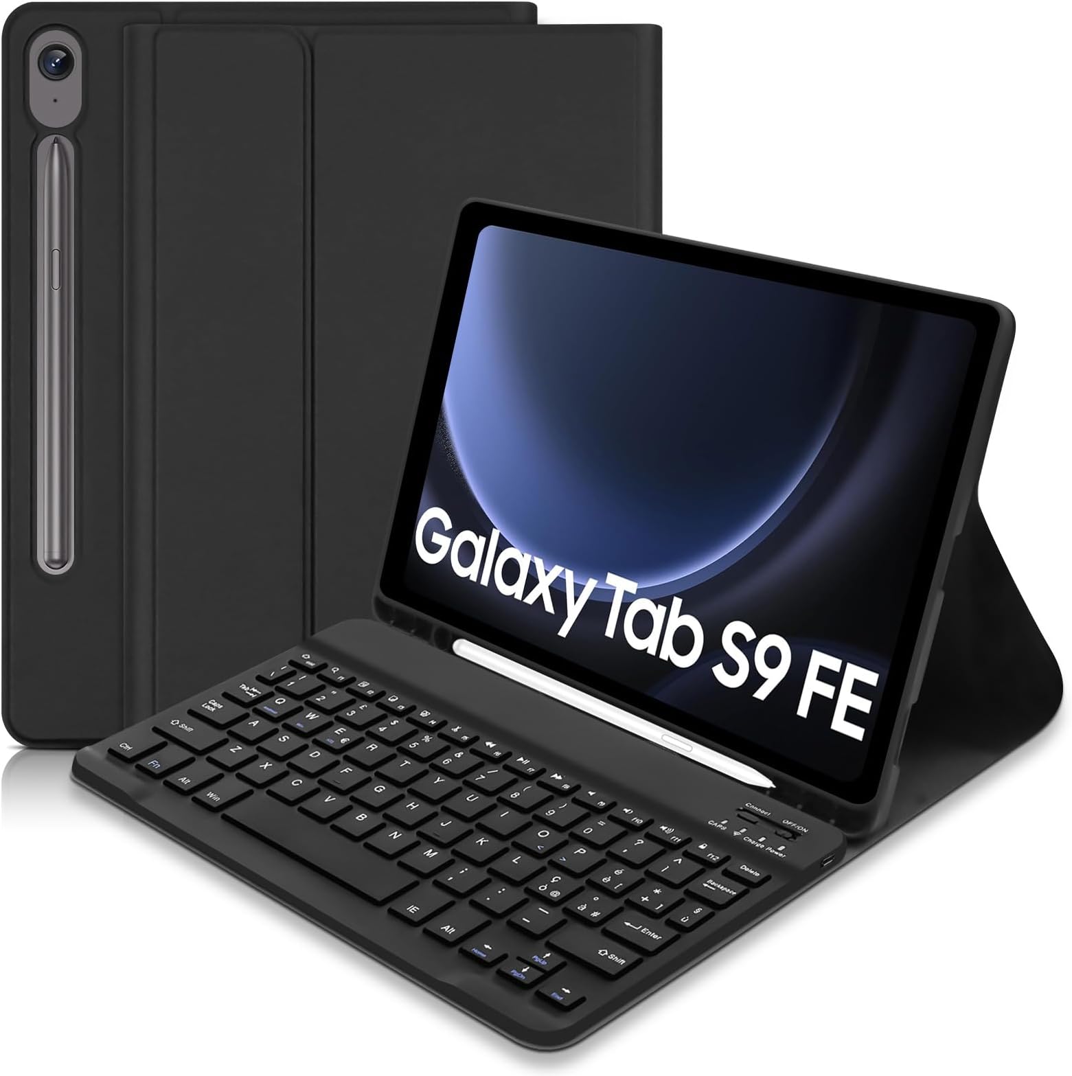 EasyAcc Cover Tastiera Compatibile con Samsung Galaxy Tab S9 FE 10.9 ...