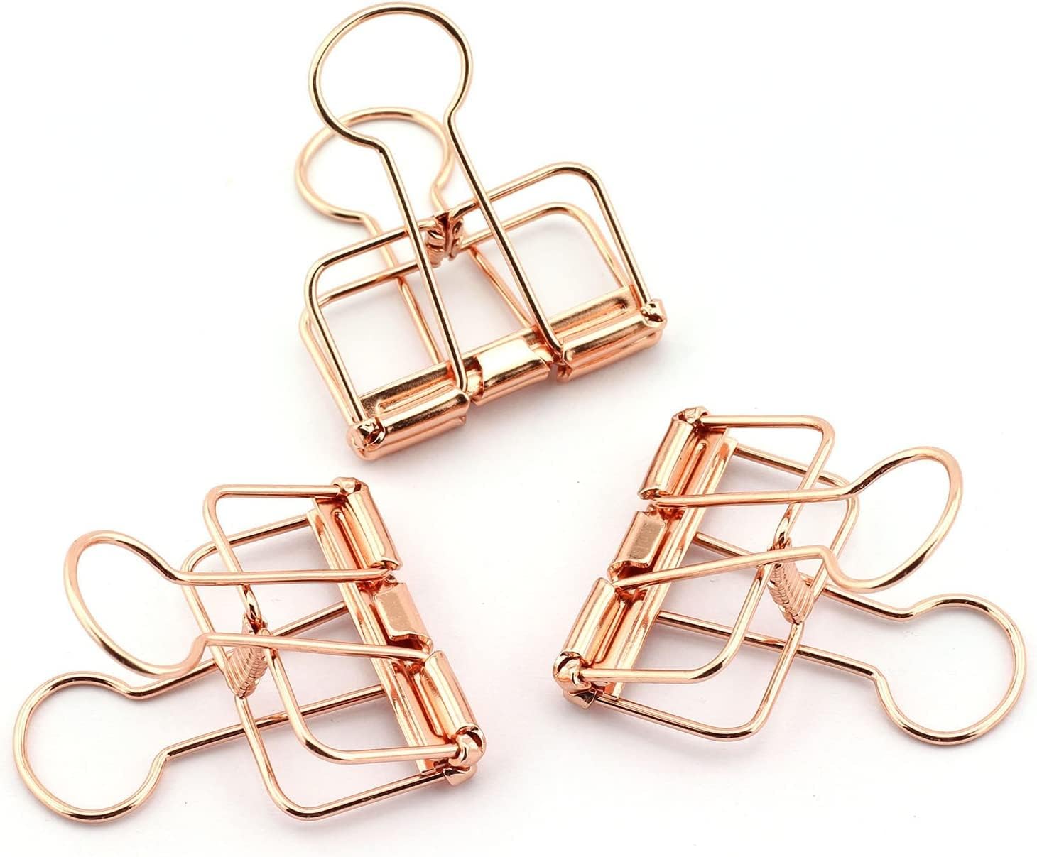 INNAXA Solid Metal Paper Binder Clips | Small 19 mm | 8 Pieces (Rose ...