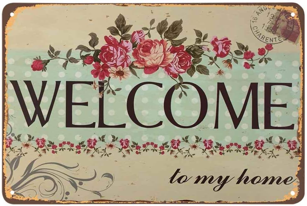 Amazon.com: Item 95 Vintage Style Rose Cottage Welcome Sign : Home ...