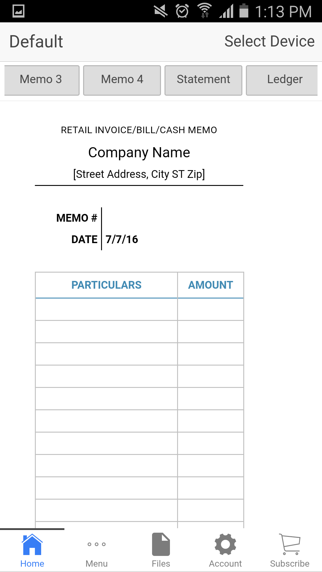 Cash Memo - App on Amazon Appstore