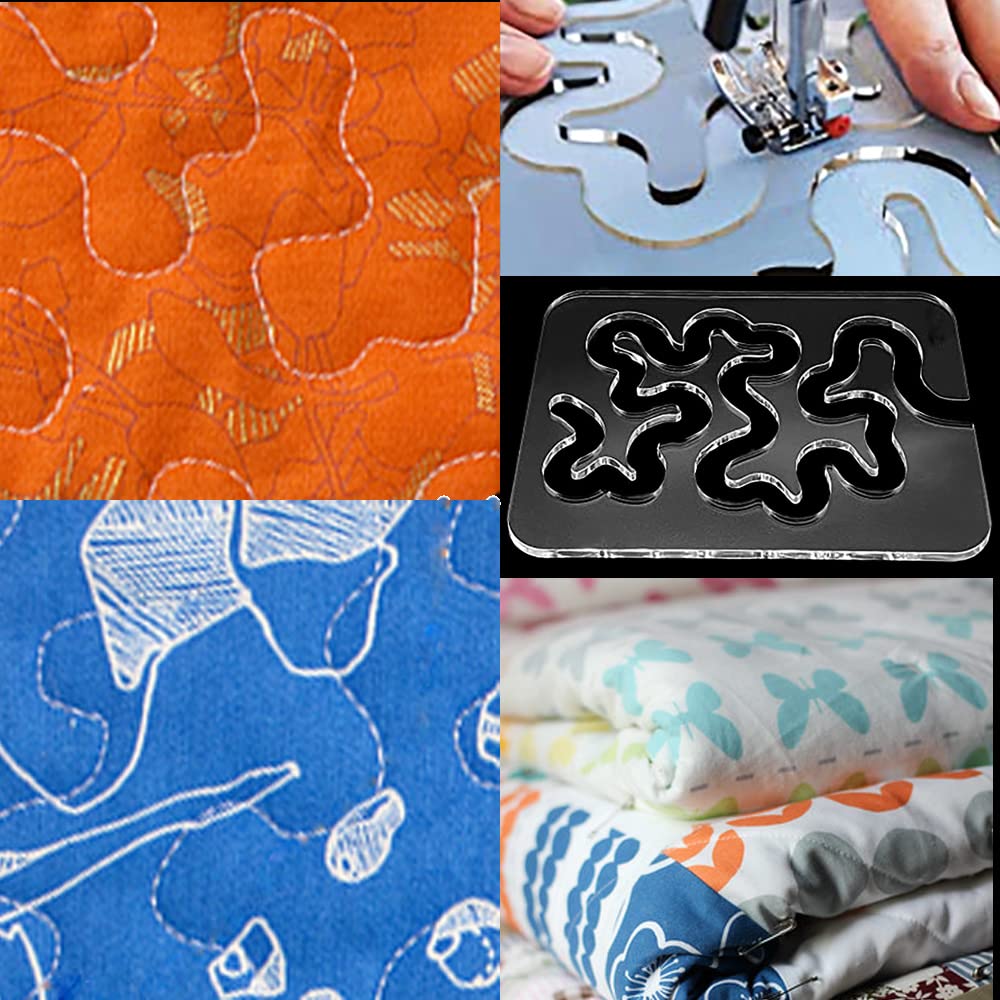 Snapklik.com : Quilting Template Rulers Free Motion Quilting Templates ...