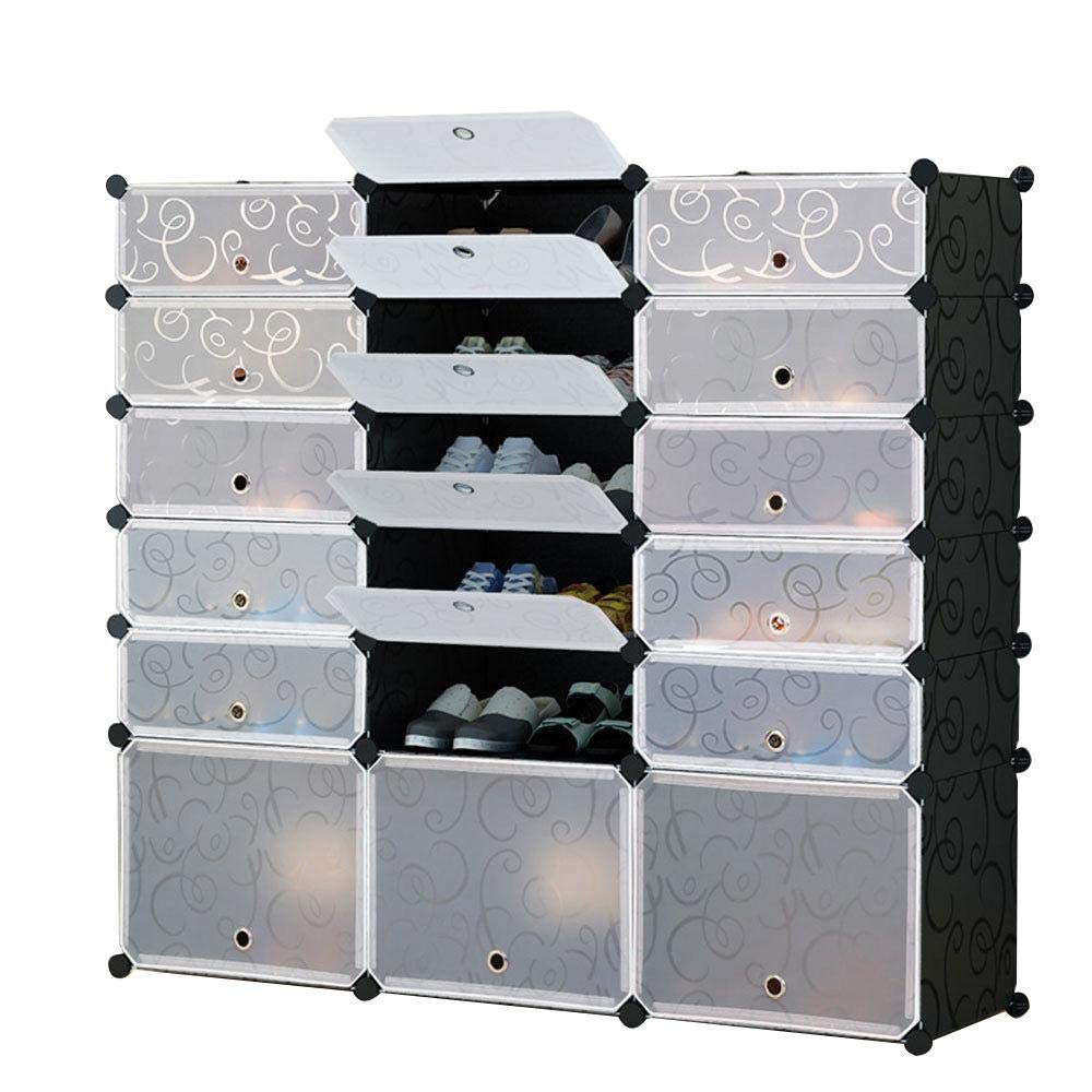 Buy Multi-functional DIY Detachable Shoe Rack Cabinet with Open Top ...