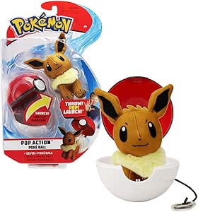 Amazon.com: Bandai – Pokémon – Poké Ball Launcher & Evoli Plush – 81241 ...
