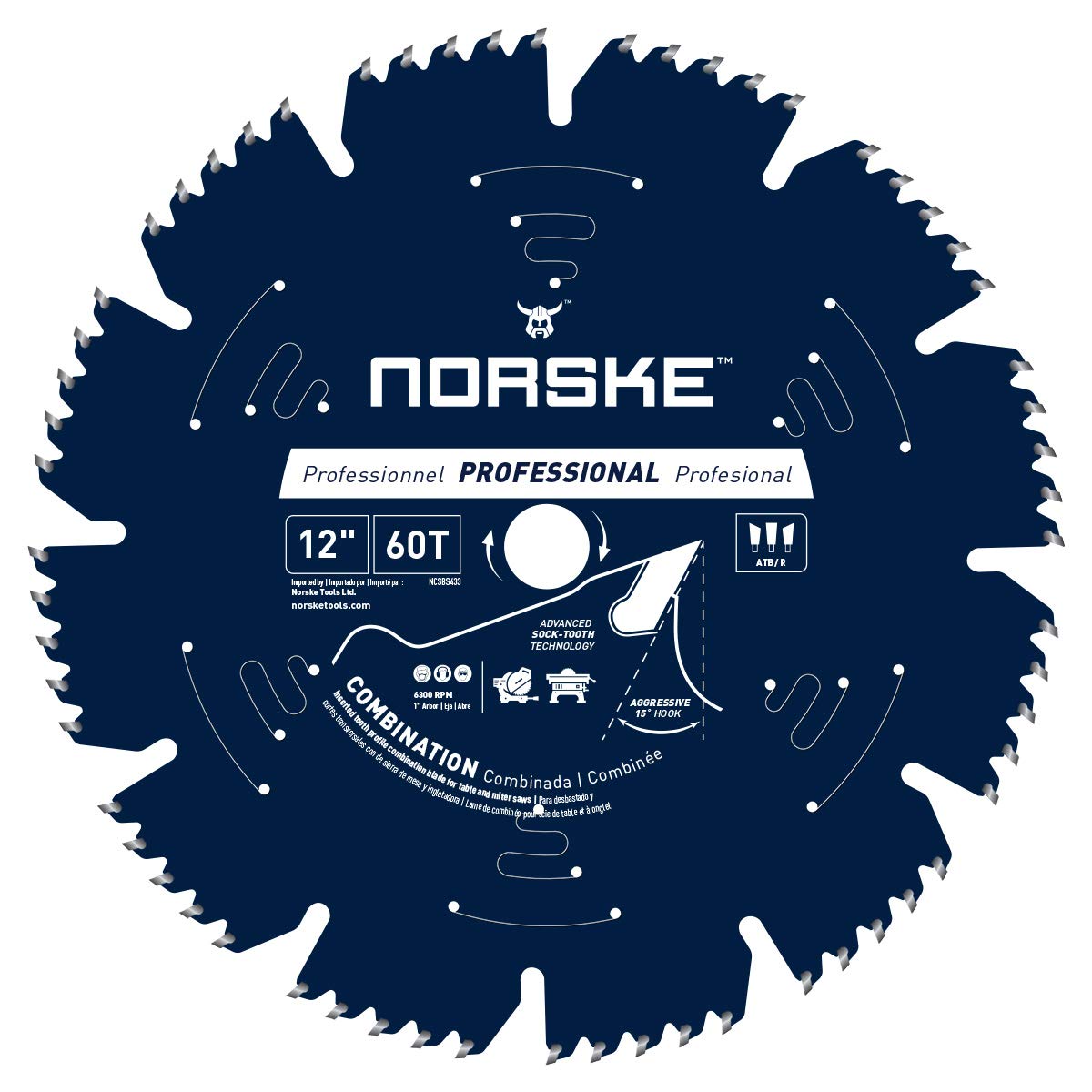 Snapklik.com : Tools NCSBS433 12 Inch 60T Socktooth Circular ...