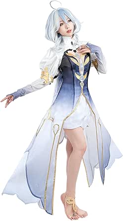 Amazon.com: NSPSTT Genshin Impact Focalors Cosplay Furina Costume ...