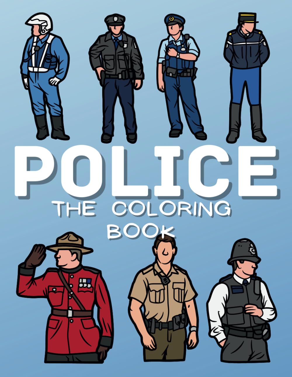 Police The Coloring Book: Police Officer Colouring Activity Book for ...