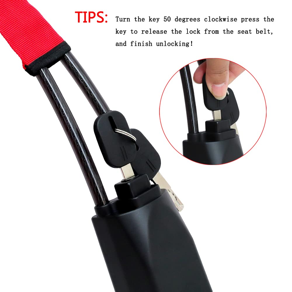 Snapklik.com : ASENDIWAY Steering Wheel Lock Universal Anti Theft Car Lock