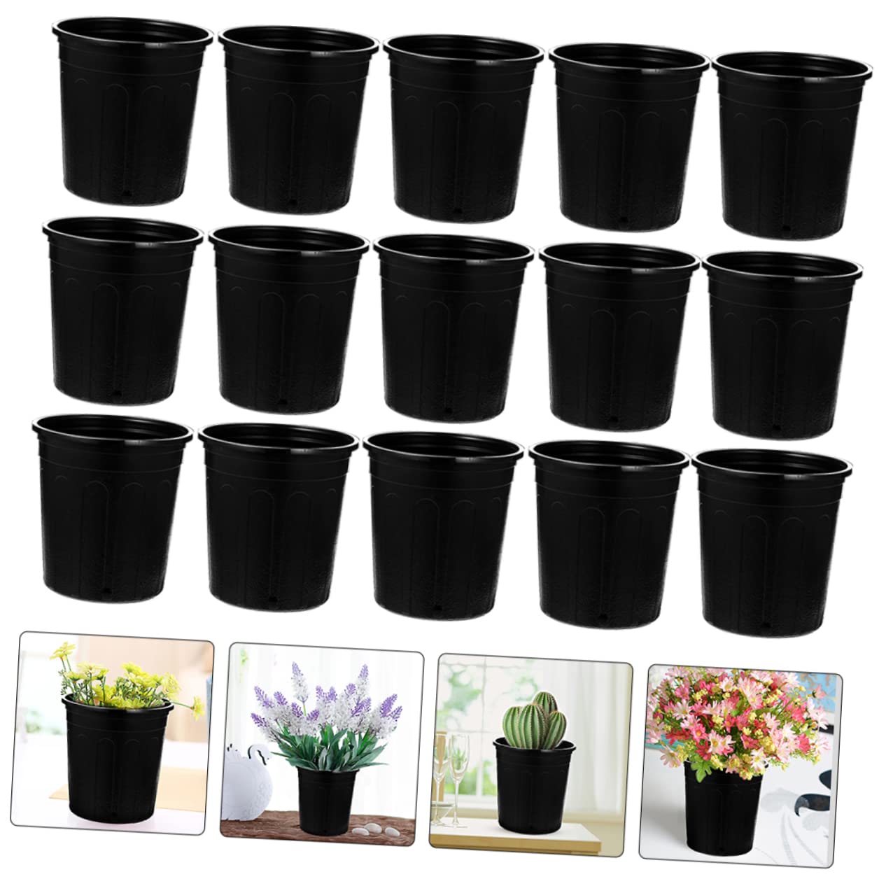 Large 50 Gallon Nursery Pots Haviland Large Blow Molded Black Round